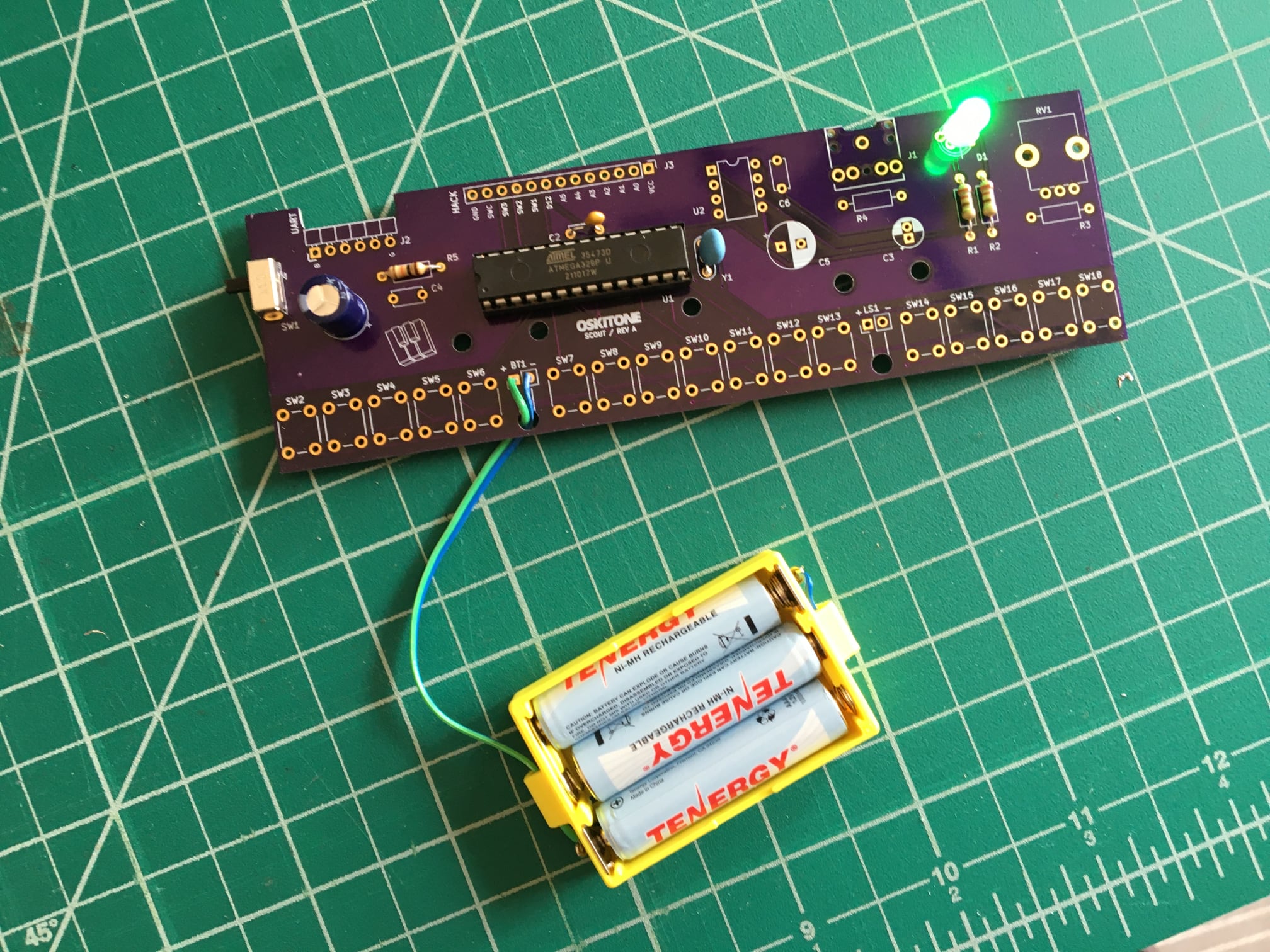 Boot the microcontroller | Oskitone Scout Assembly Guide